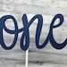 One Cake Topper Blue First Birthday Decoration 1 Smash - Etsy