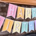 Rainbow Birthday Banner, Pastel Themed Party, Easter Decorations - Etsy