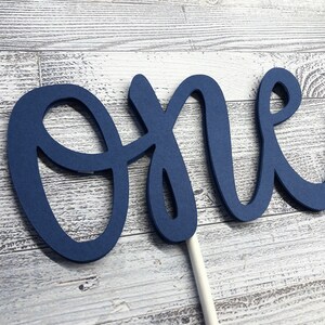 One Cake Topper Blue First Birthday Decoration 1 Smash - Etsy
