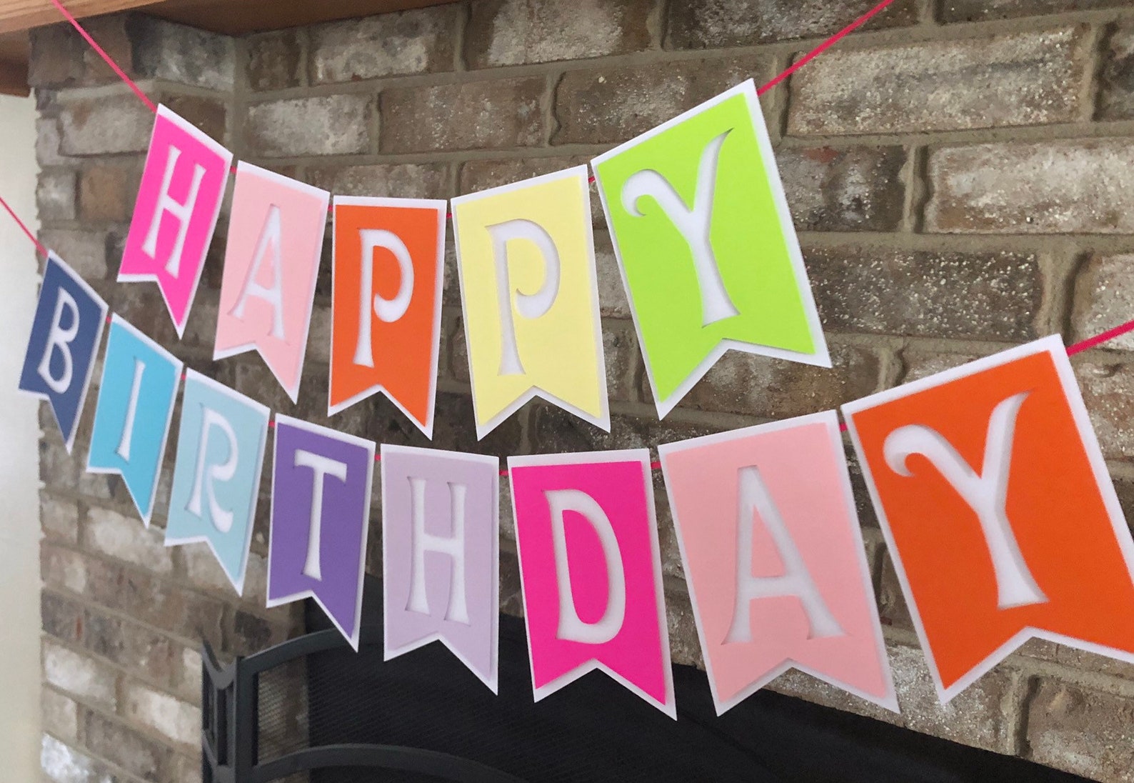 Rainbow Banner Rainbow Decorations Happy Birthday Theme - Etsy