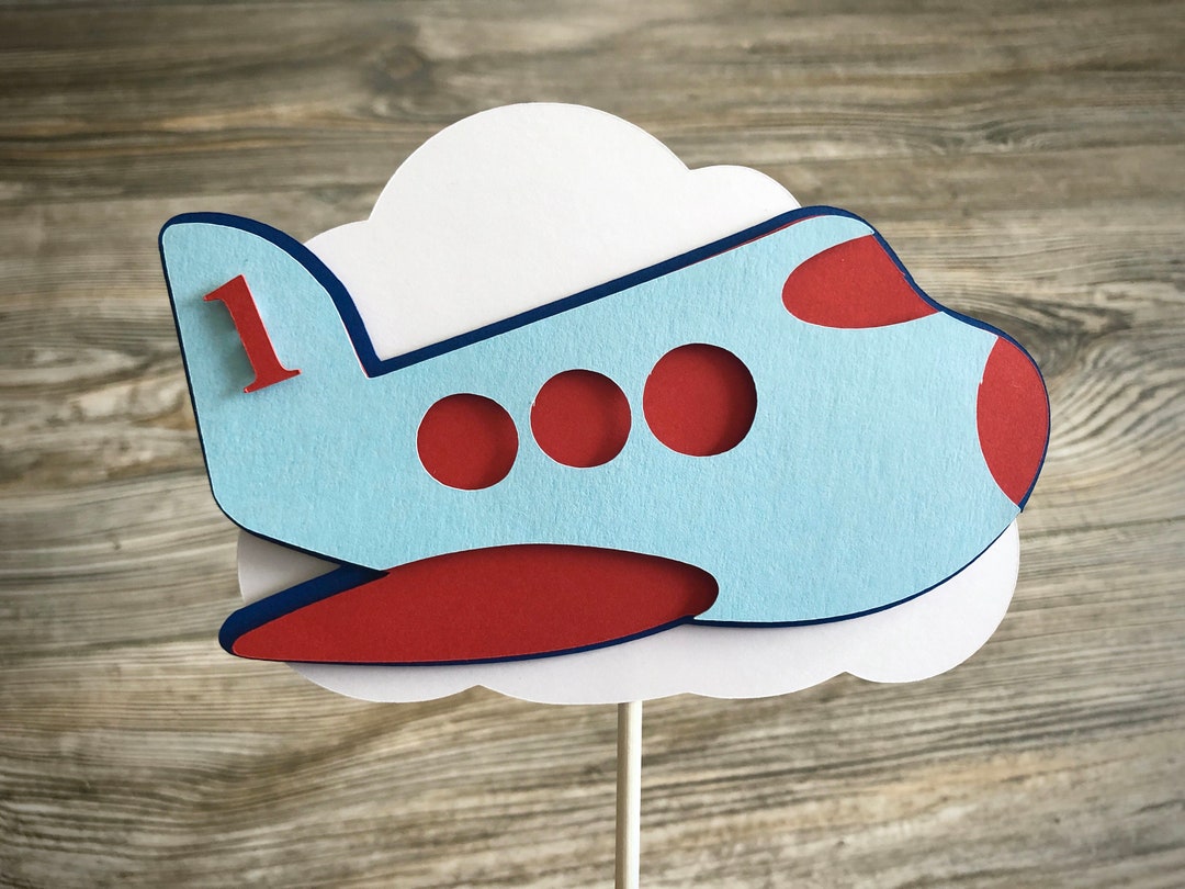 Airplane Cake Topper, Time Flies Themed Party - Etsy
