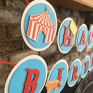 Circus Birthday Banner Carnival Party Birthday Big Top Decorations ...