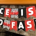 Two Fast Birthday Banner Personalized Race Car Party Theme - Etsy