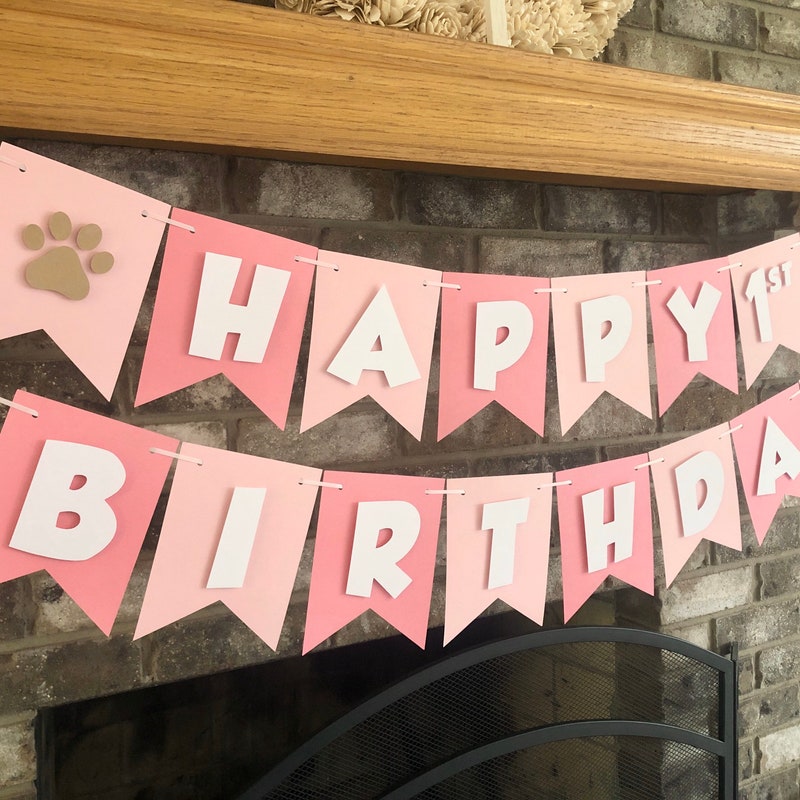 Dog Birthday Banner - Etsy