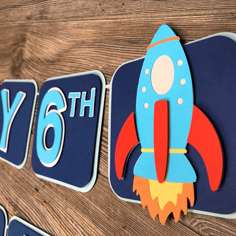 Blast off Birthday - Etsy