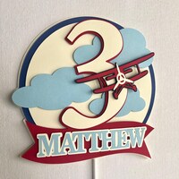 Fondant Airplane Topper - Etsy