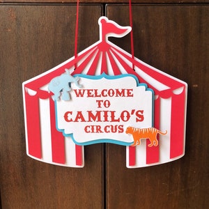 Circus Birthday Banner Carnival Party Birthday Big Top Decorations ...