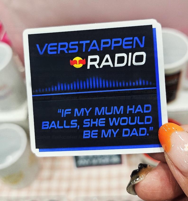 Max Vers F1 Radio Stickers (scrapbooking / Diary Journal / Notebook ...