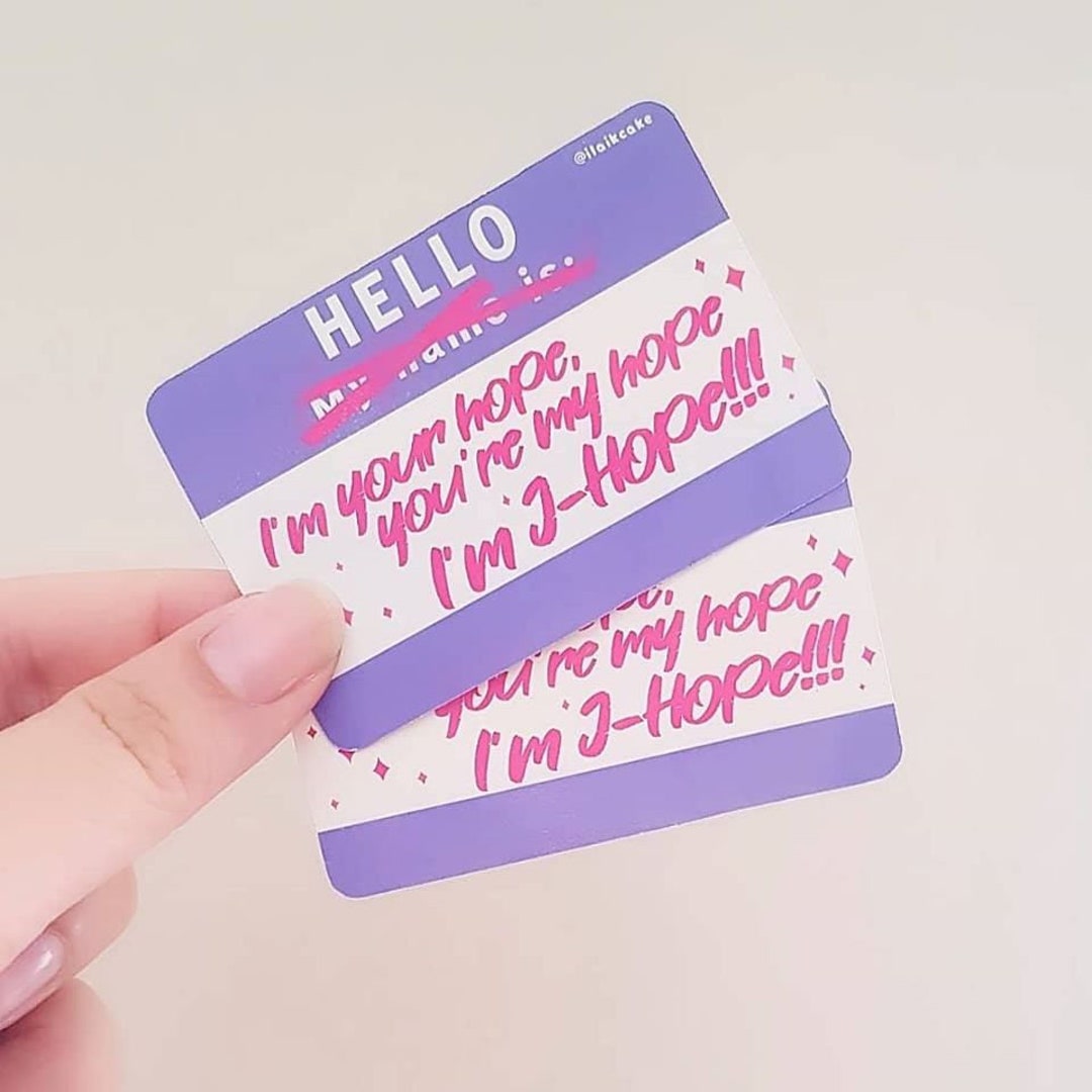 I'm Your Hope You're Hope I'm J-hope Sticker - Etsy