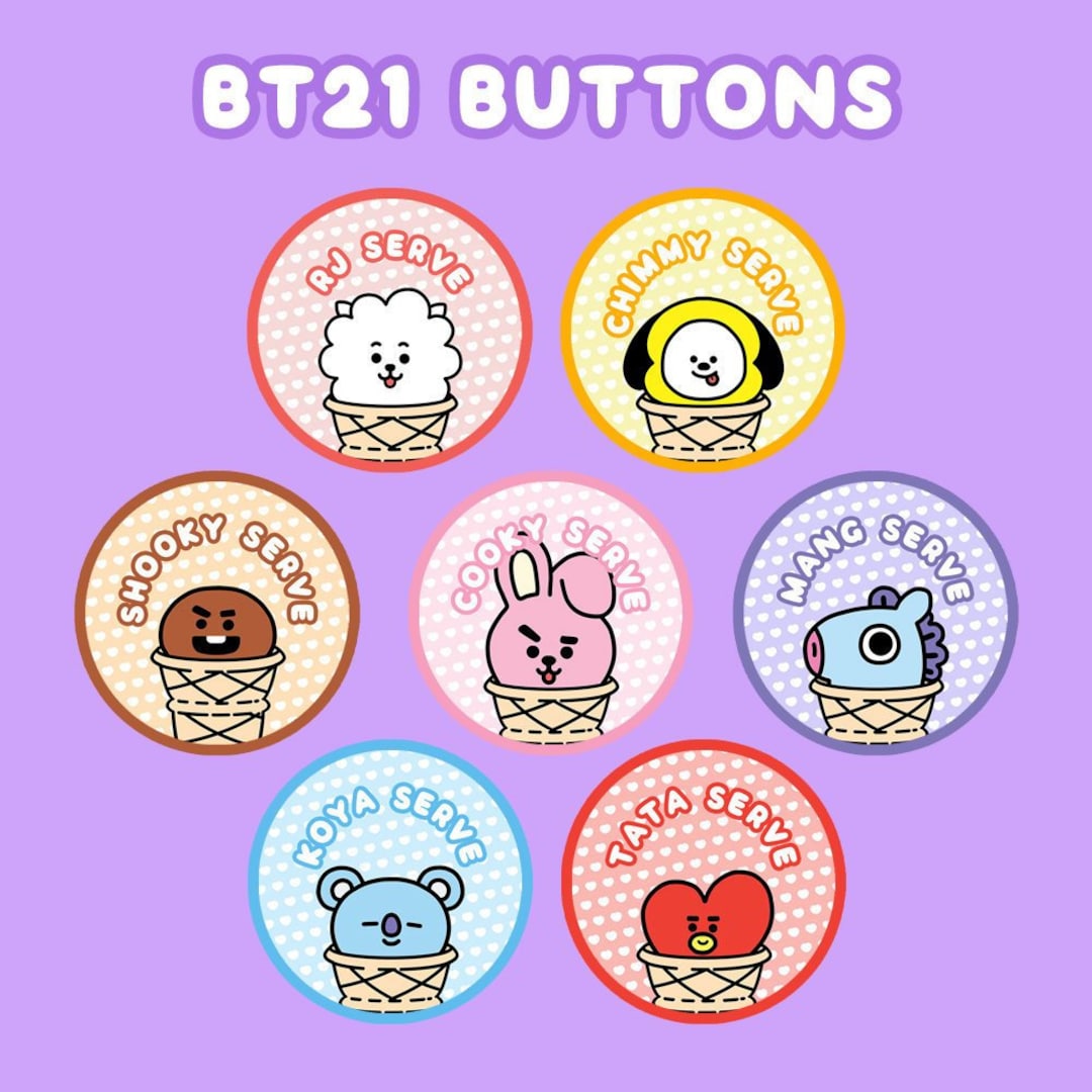 BTS (ARMY) Serve Buttons/badges - Etsy