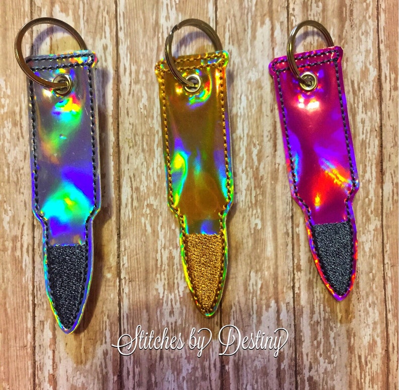 Rifle Bullet Keyfob embroidery Design File 4x4 Hoop no Font - Etsy