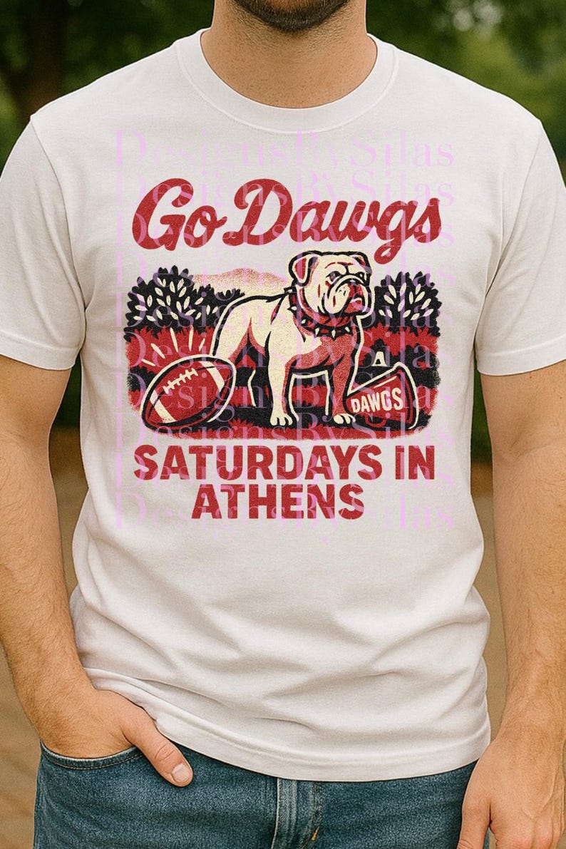 Go Dawgs - Athens, Georgia | Collegiate Fall Football Digital Art ...