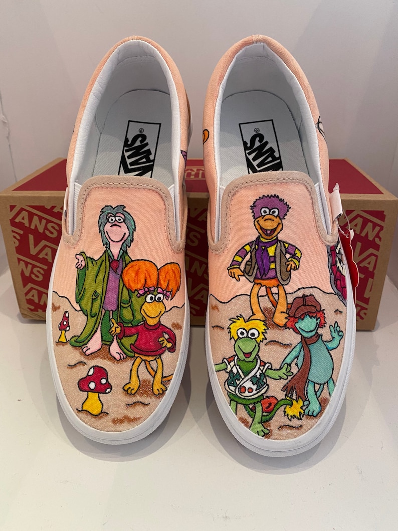 Custom Fraggle Rock Vans — Hand-painted by Sadsidekick - Etsy