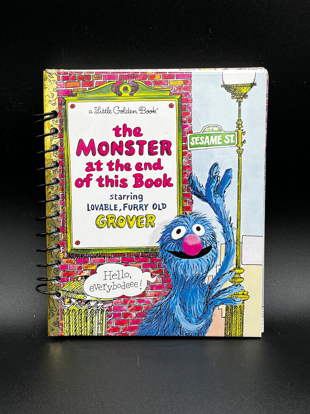 Upcycled Golden Book Journal – the Monster at the End of This Book ...