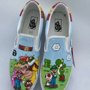 Super Mario Custom Vans - Etsy