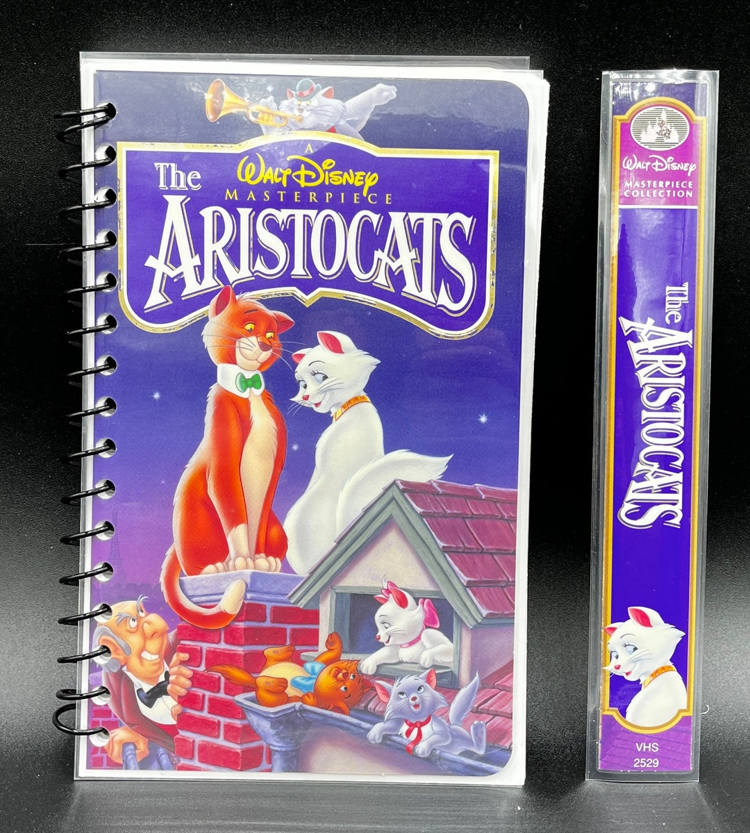 Upcycled Aristocats VHS Notebook – Handmade Disney Cat Journal ...