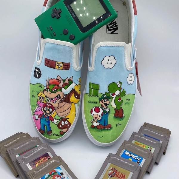 Mens Super Mario Shoes - Etsy