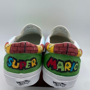 Super Mario Custom Vans - Etsy