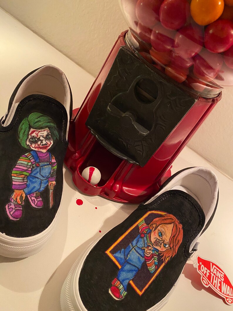 Childs Play Chucky Custom Vans | Etsy