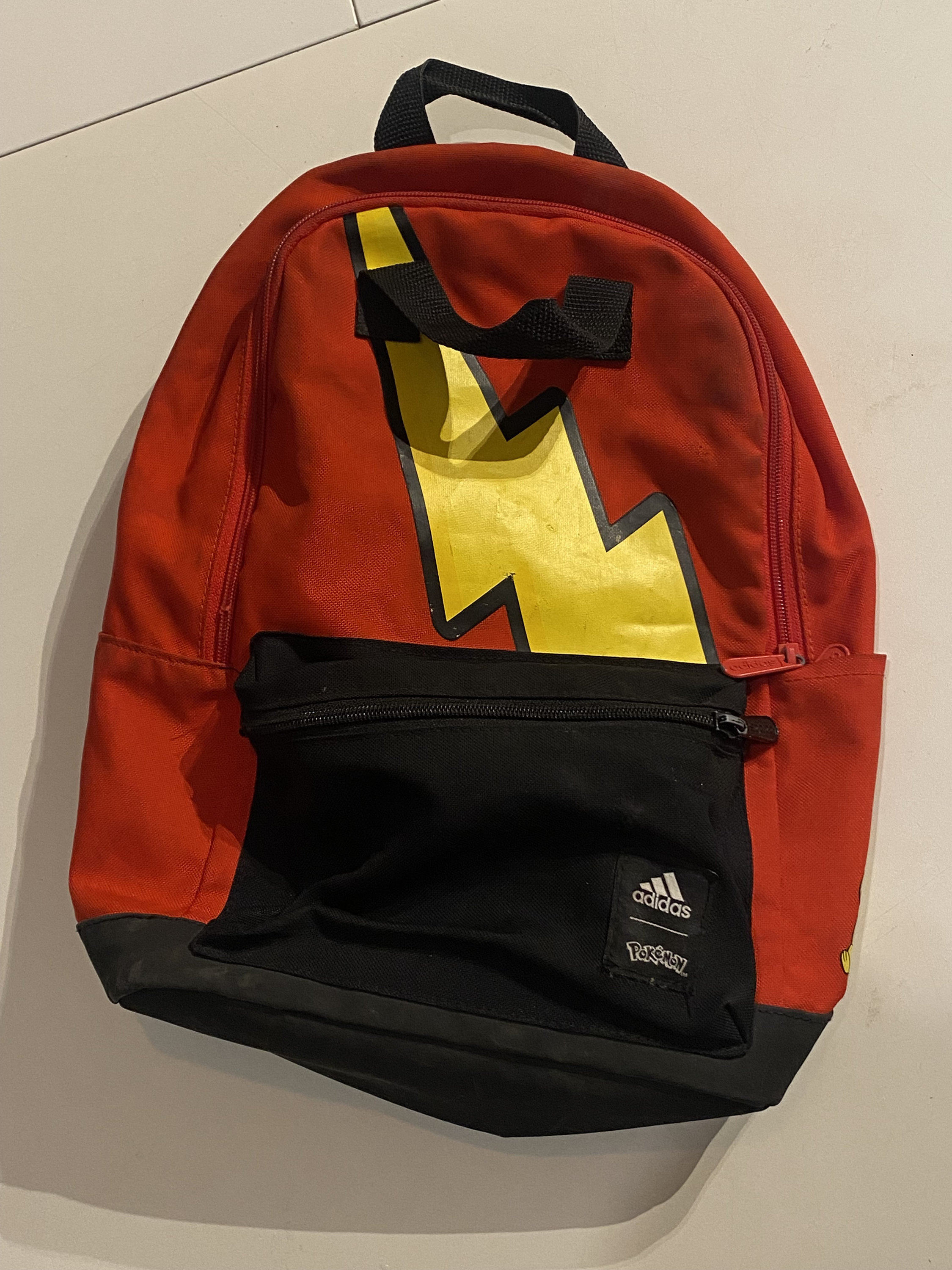 Pokemon Adidas Red Pikachu Football Small Backpack School - Etsy