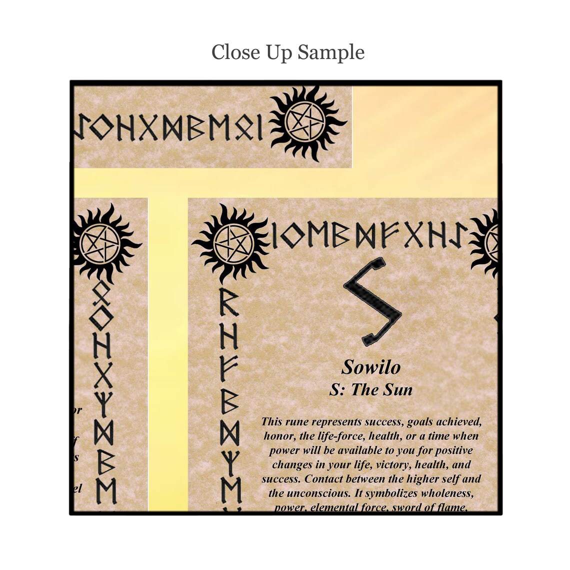 Elder Futhark Runes Wall Print Correspondence Info Guide Rune | Etsy