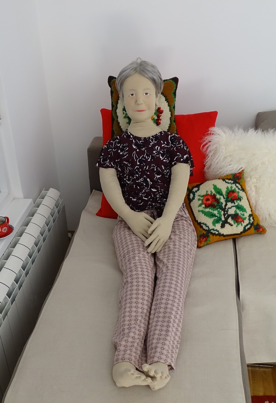 Life Size Elderly Doll, Elderly Comfort Doll, Life Size Realistic Doll ...