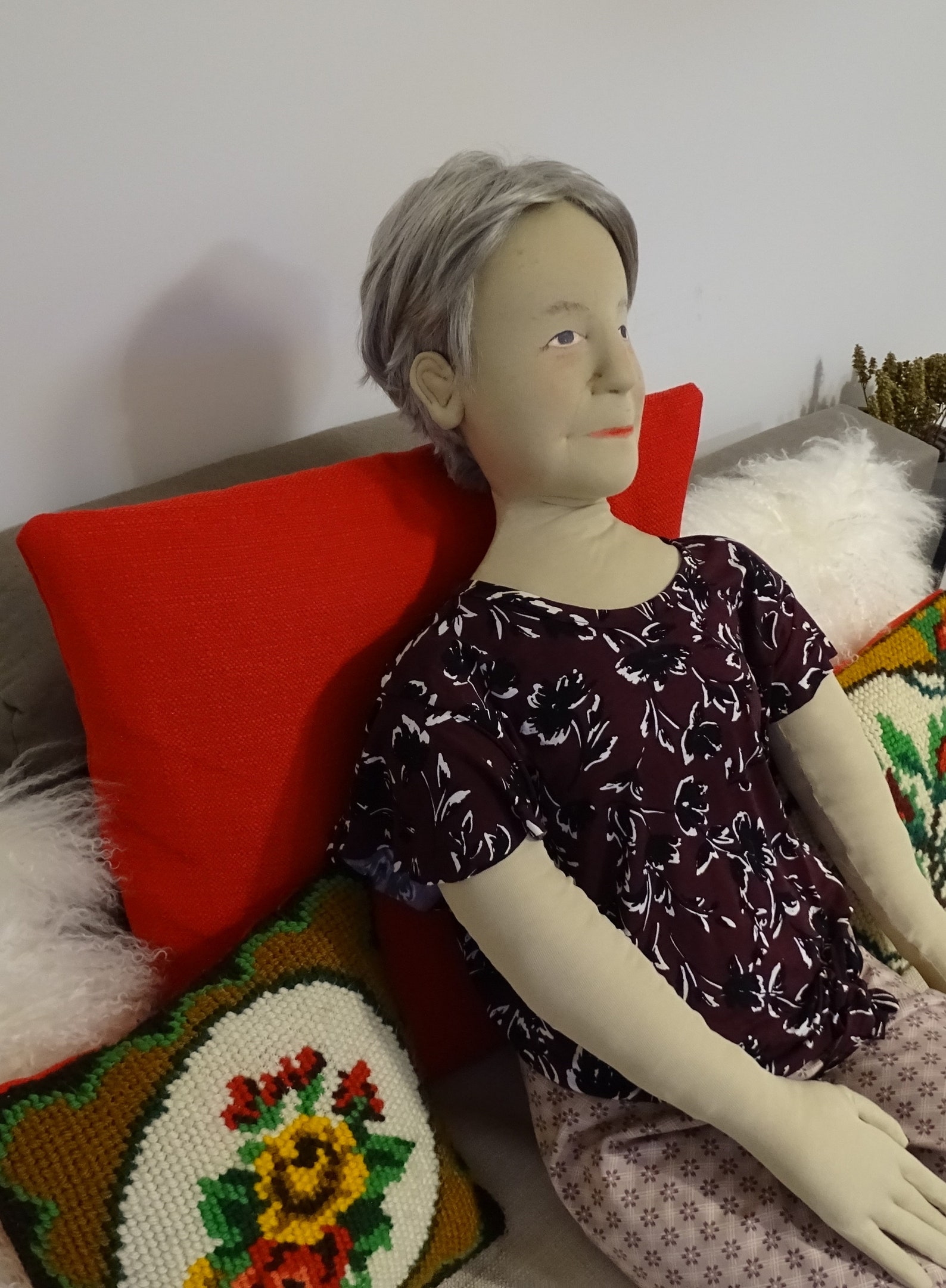Life Size Elderly Doll, Elderly Comfort Doll, Life Size Realistic Doll ...