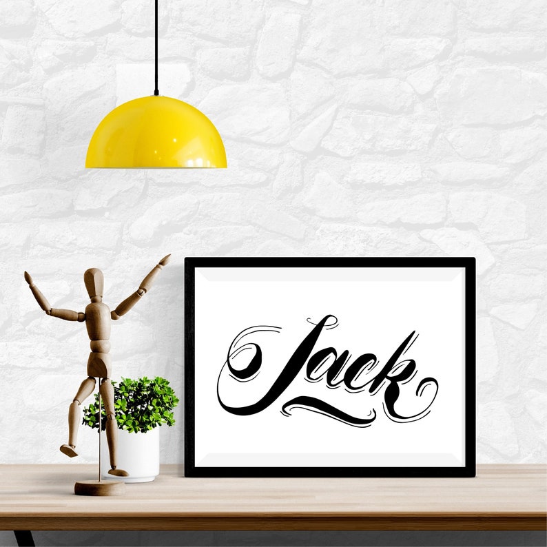 Custom Calligraphy Name PNG File Download Printable Digital Lettering ...