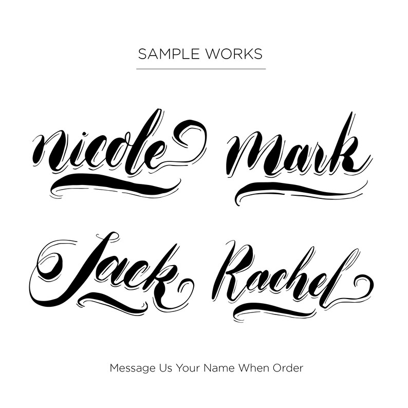 Custom Calligraphy Name PNG File Download Printable Digital Lettering ...