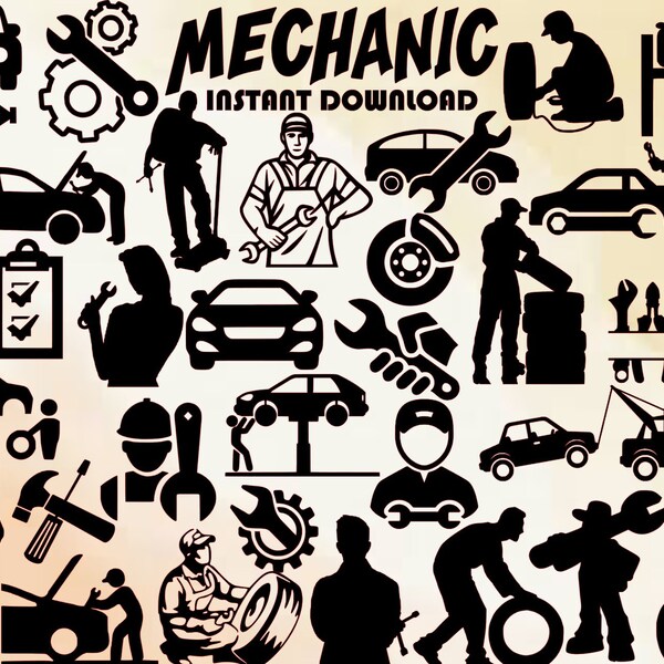 Mechanic Svg - Etsy