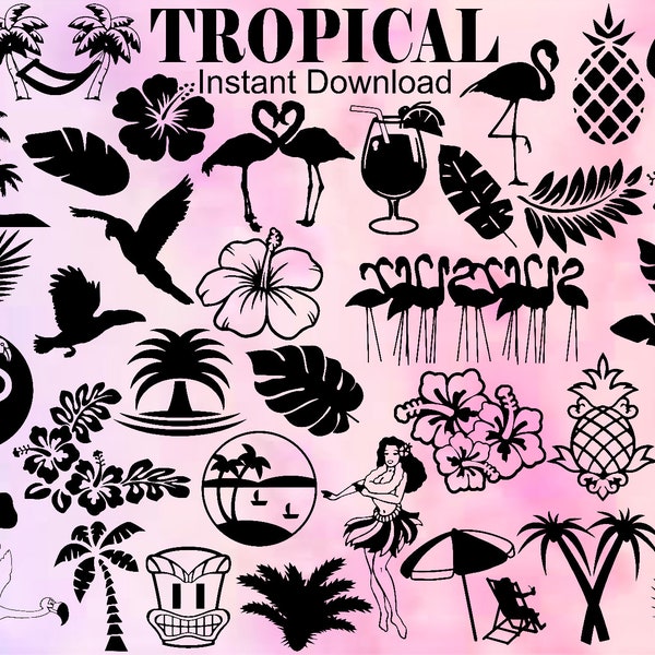 Tropical Svg - Etsy