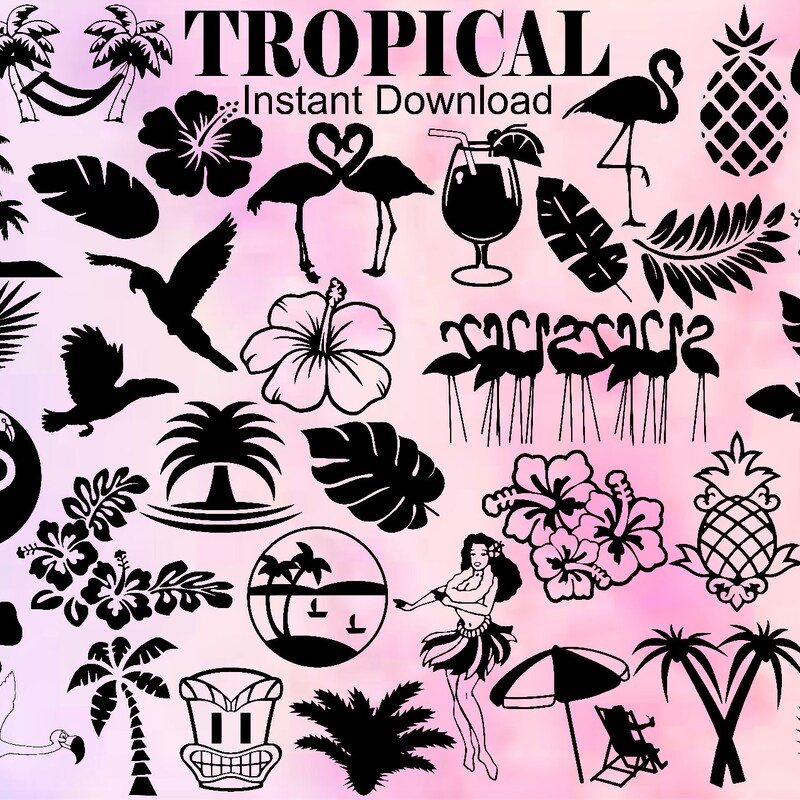 Tropical Svg - Etsy