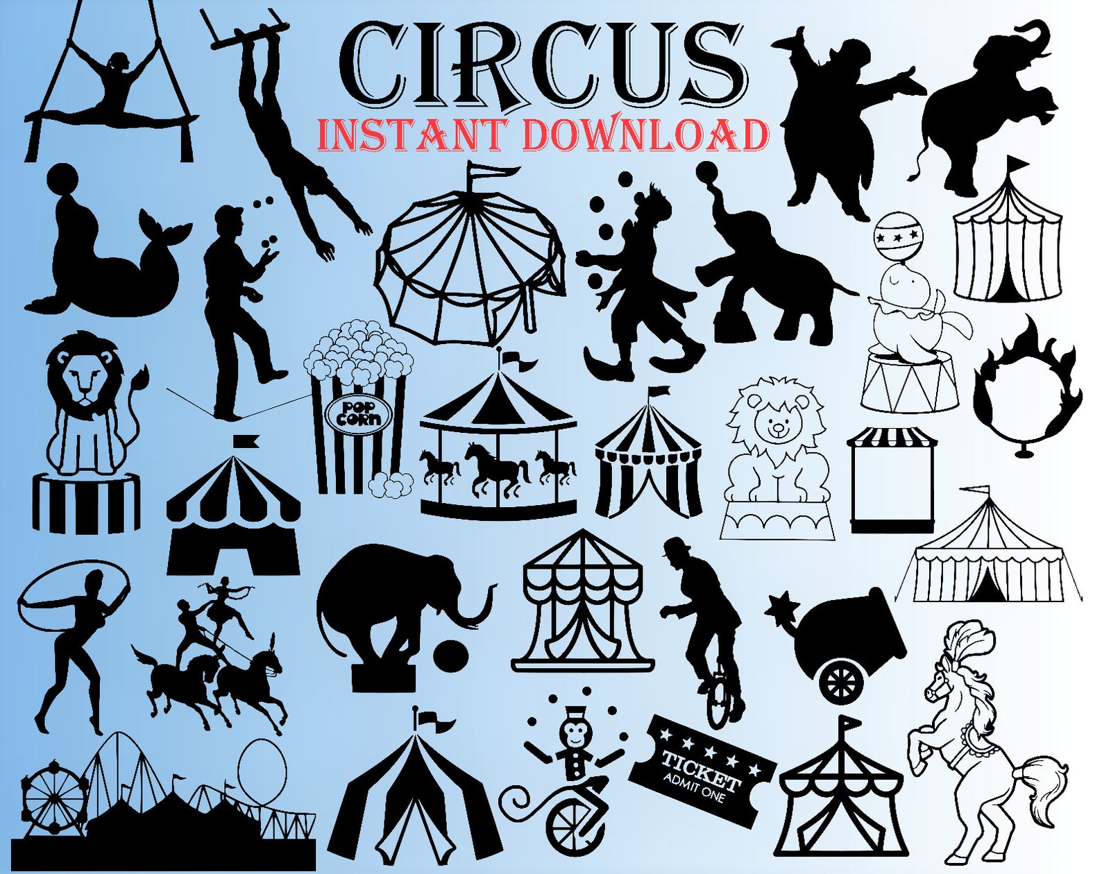 Circus Svg Bundle 32 Images Circus Svg Circus Show Svg - Etsy Australia
