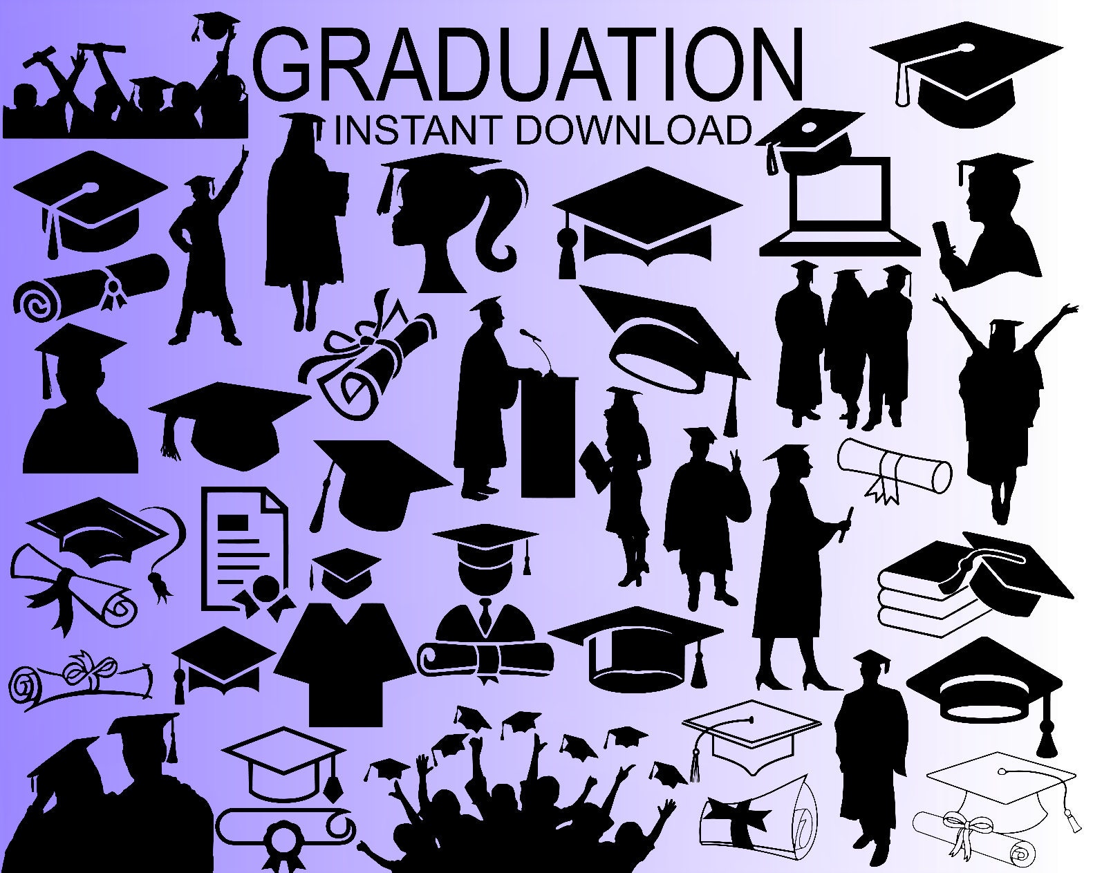 Graduation Bundle SVG, 38 Images, Graduation Svg, Png Files, Graduation ...