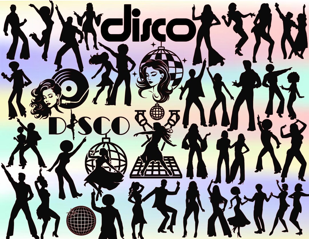 Disco Dancing SVG Bundle, 35 Images, Party Cut Files (digital Download ...