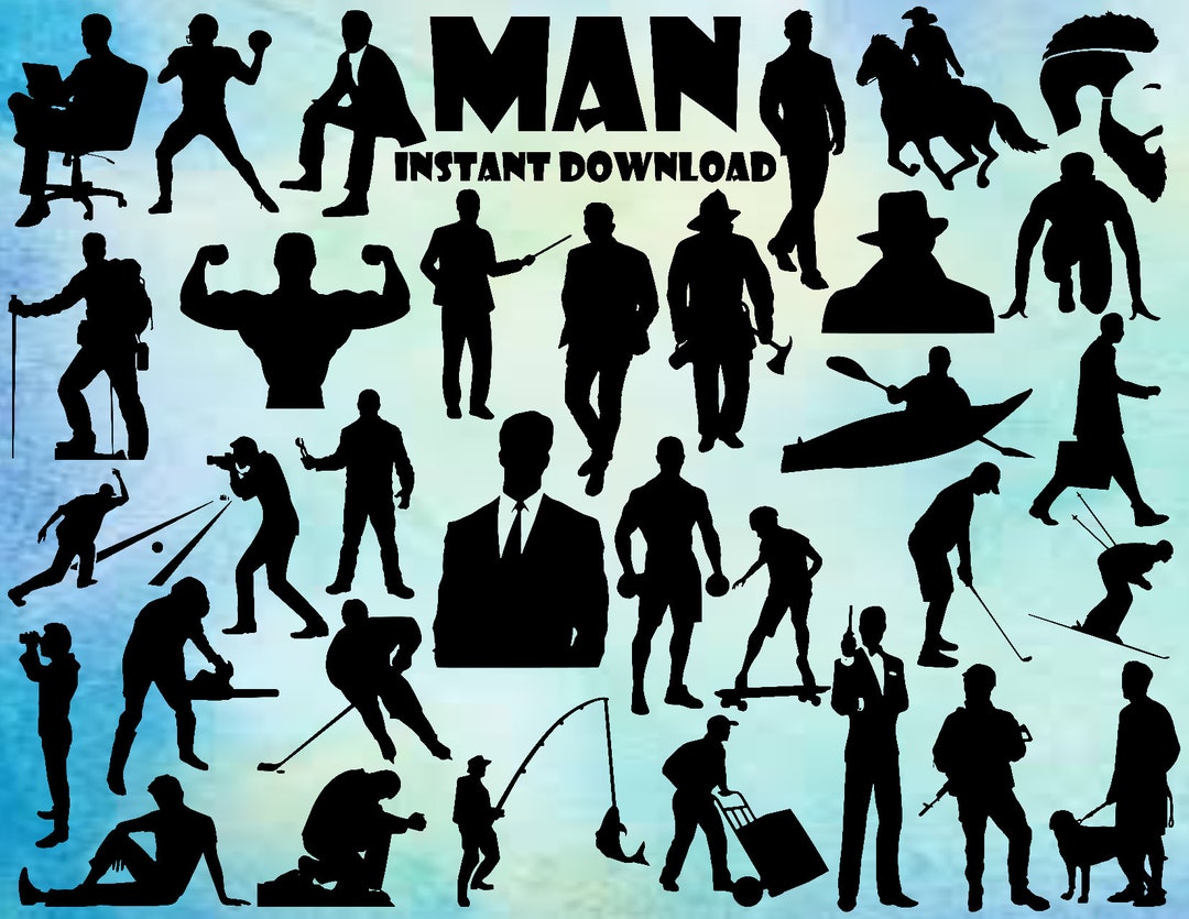 Man SVG Bundle, 33 Images, Man Vector, Man Png, Man Svg, Father's Day ...