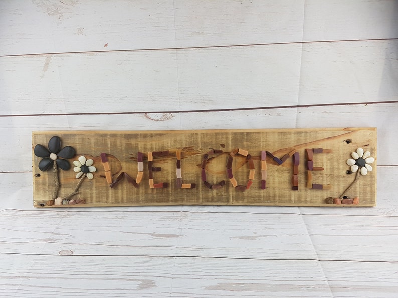 Welcome Sign. Rustic Recycled Timber Welcome Sign Wording in - Etsy