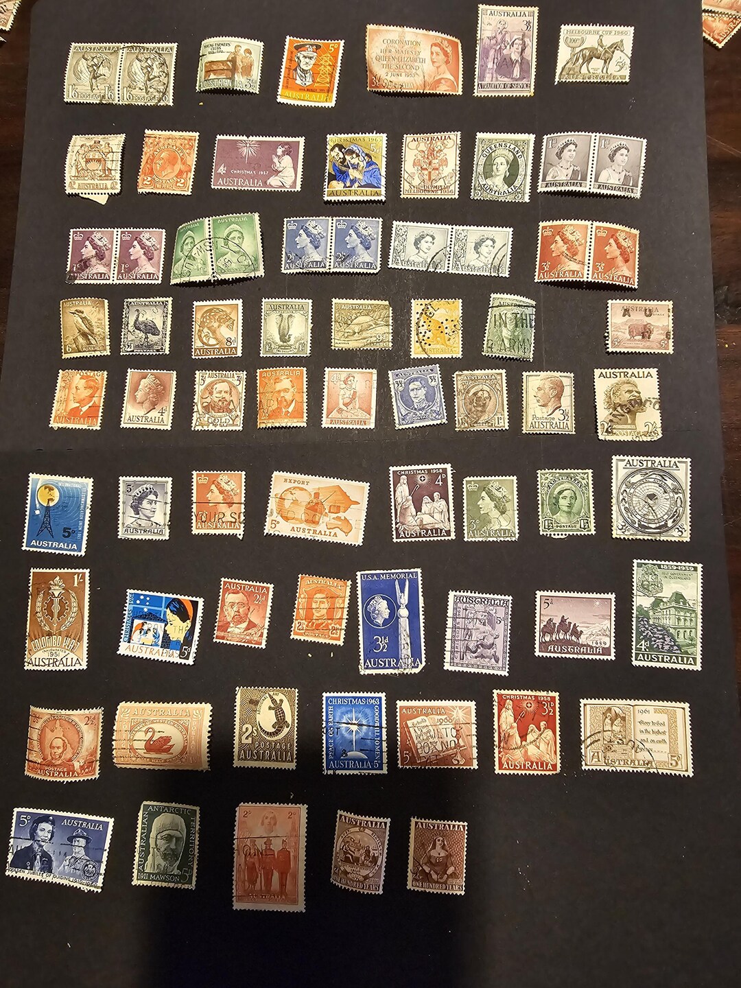 70 Vintage Australian Pre-decimal Stamps, Collecting, Stamps, - Etsy