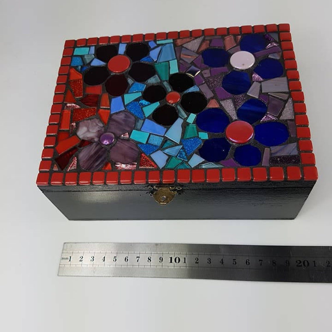 Mosaic Trinket Box Mosaic Jewellery Box Mosaic Box Mosaic | Etsy