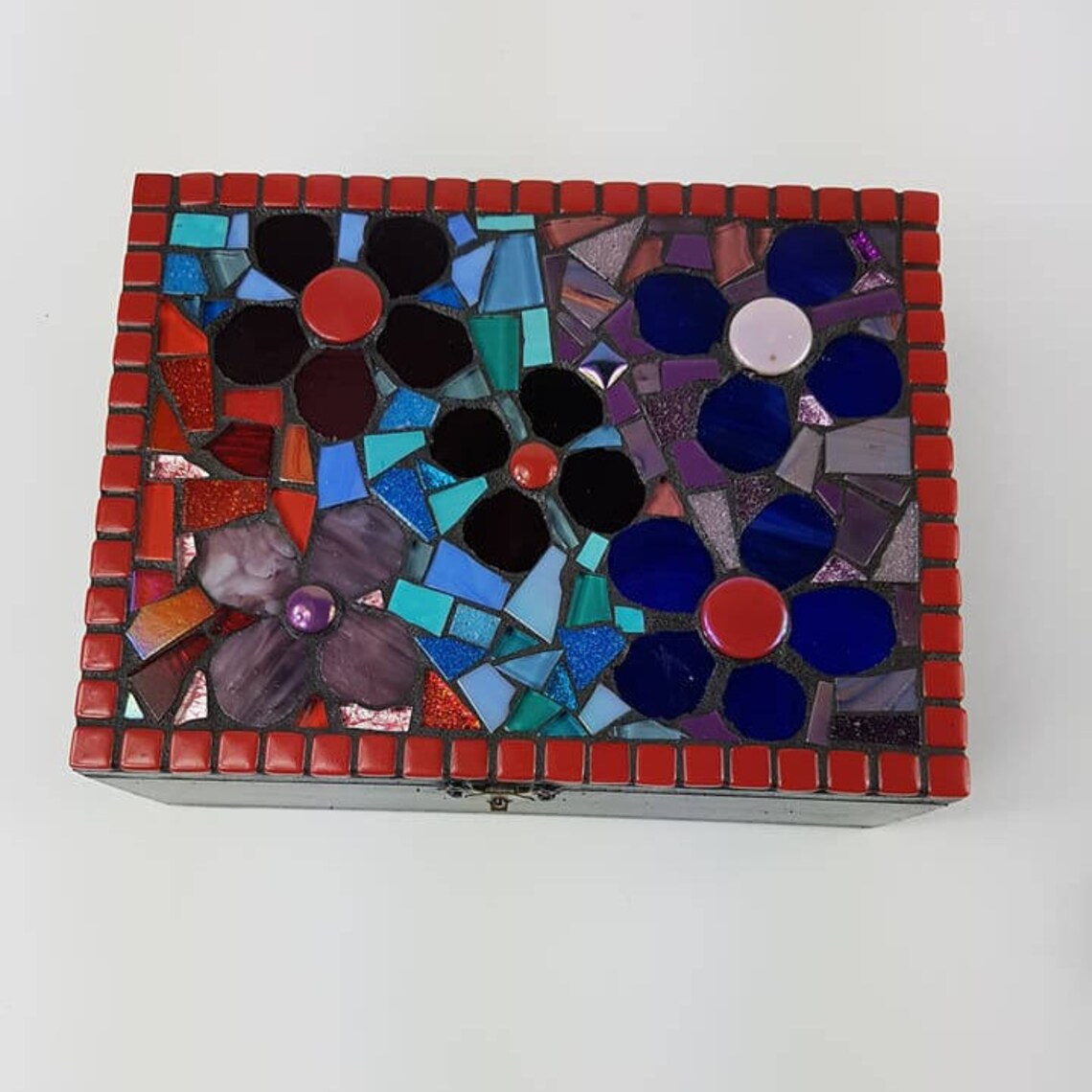 Mosaic Trinket Box Mosaic Jewellery Box Mosaic Box Mosaic | Etsy
