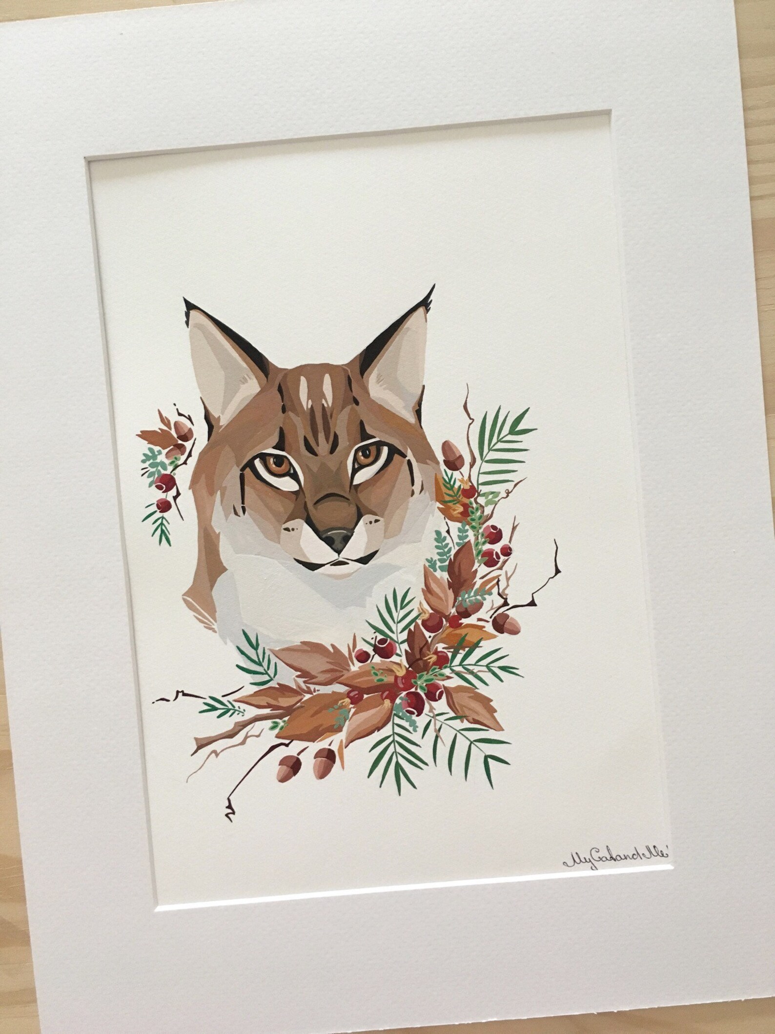 Bobcat Original Painting Bobcat Art Wildcat Painting Weding | Etsy