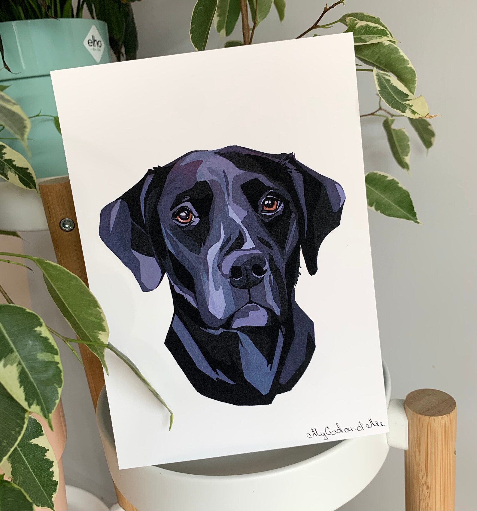 Black Labrador Labrador Print Labrador Art Labrador - Etsy