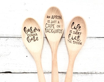 Spoons with sayings | Etsy