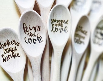 Spoons with sayings | Etsy