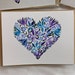 Valentines Heart Card - Floral Heart Card - Floral Valentines Card ...