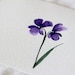 Violet Card, Floral Card, Floral Watercolor Card, Violet Birthday Card ...