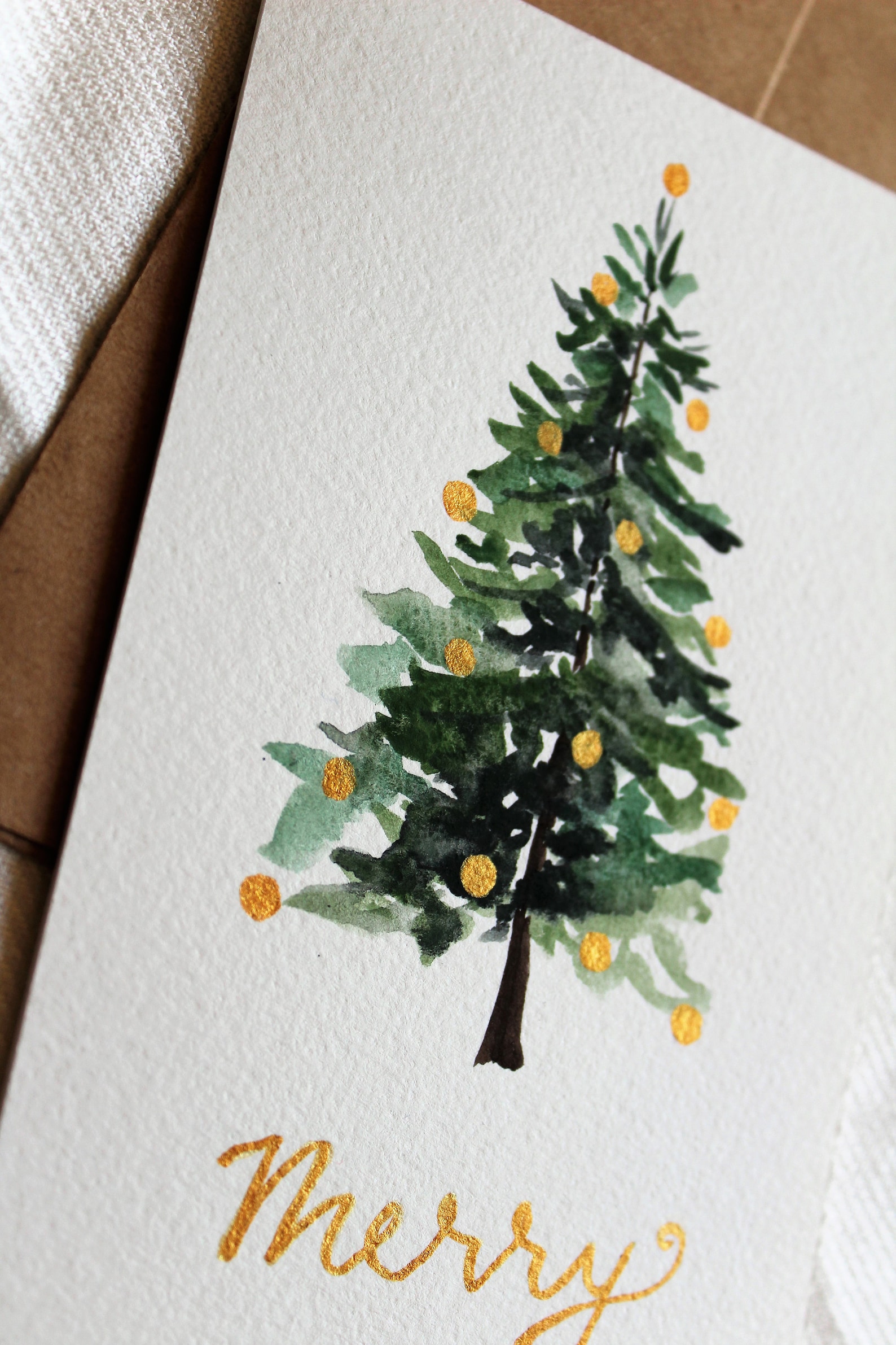 Christmas Tree Card Christmas Card Holiday Tree Card | Etsy