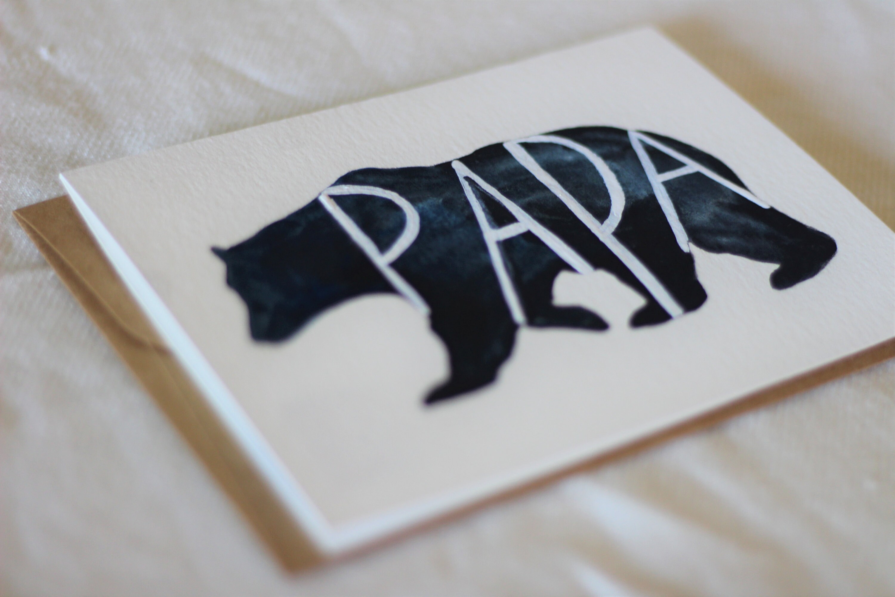 Father's Day Card Papa Bear Card Dad's Birthday - Etsy