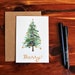 Christmas Tree Card Christmas Card Holiday Tree Card - Etsy