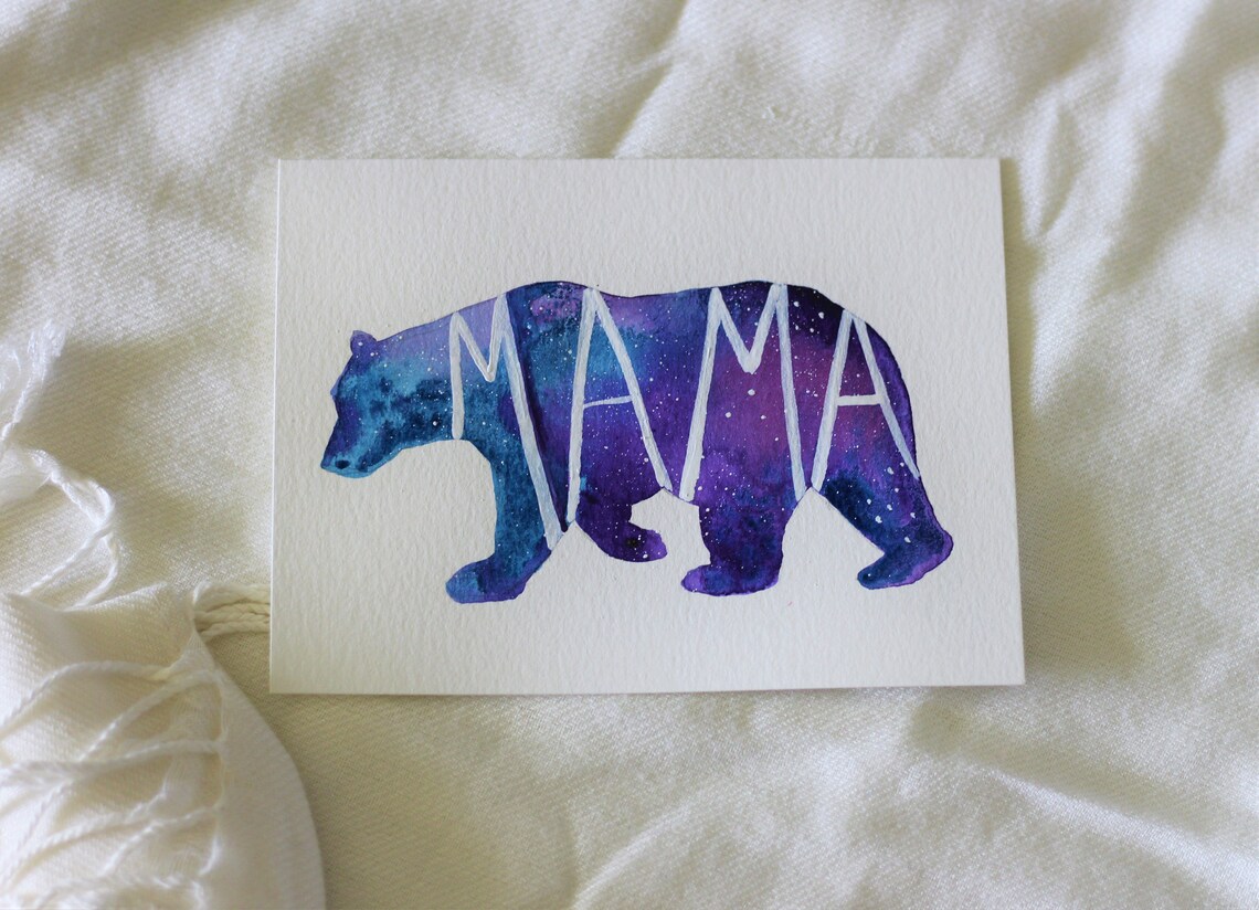 Mama Bear Card, Mothers Day Card, Card for Mom, Bear Card for Mom ...